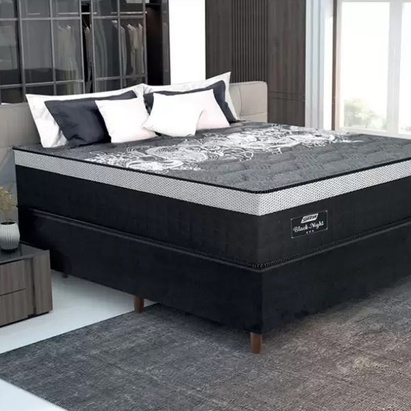 Sommier Queen Size Espuma Y Resortes Euro Top Alta Densidad - Muebles ...