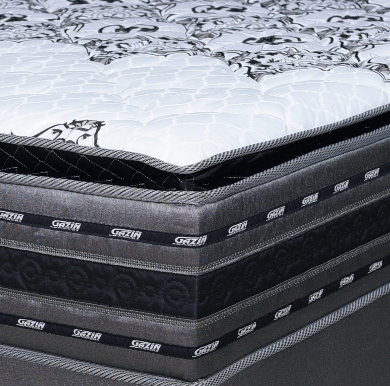 Sommier Queen espuma alta densidad 180kg altura 32cm - Muebles Express