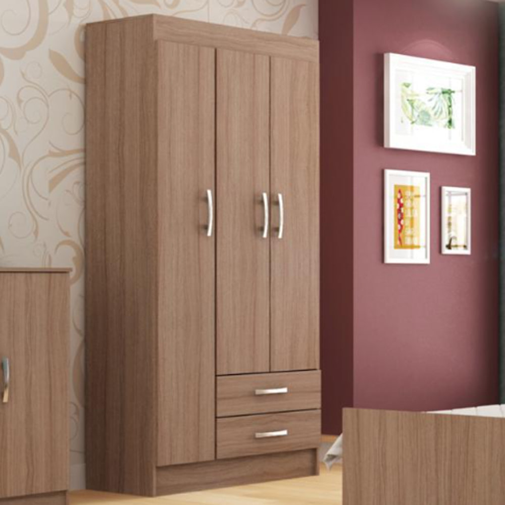 Ropero 3 Puertas 2 Cajones Varios Estantes Dormitorio Demolición ...