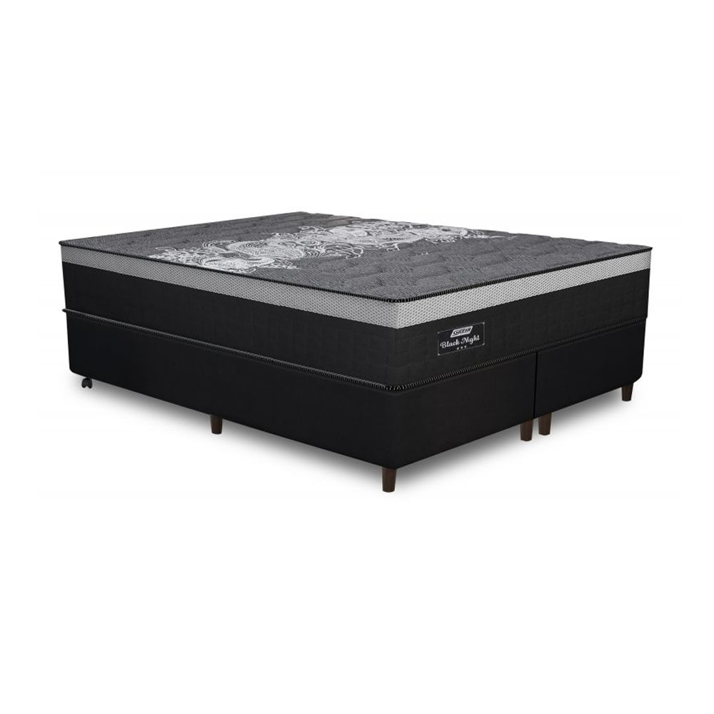 Sommier Queen Size Espuma Y Resortes Euro Top Alta Densidad - Muebles ...