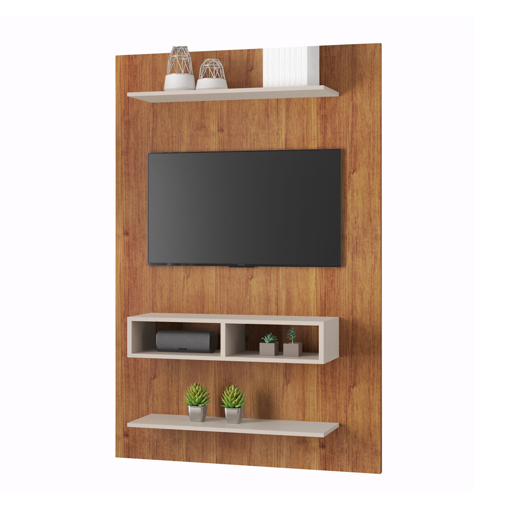 Panel Rack Tv Led Modular Living Sala Dormitorio Byte Miel Off White ...