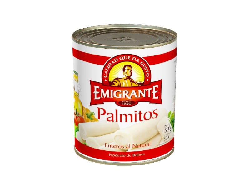 Palmito Entero Lata 800gr. SKU 201631 - PONTYN S.A.