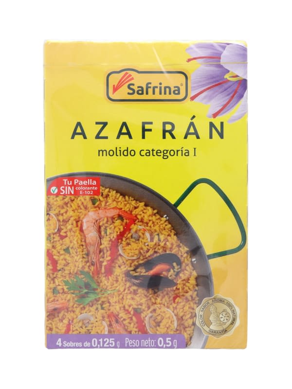 Azafrán Molido 4 x 125mg. SKU 200494 - PONTYN S.A.