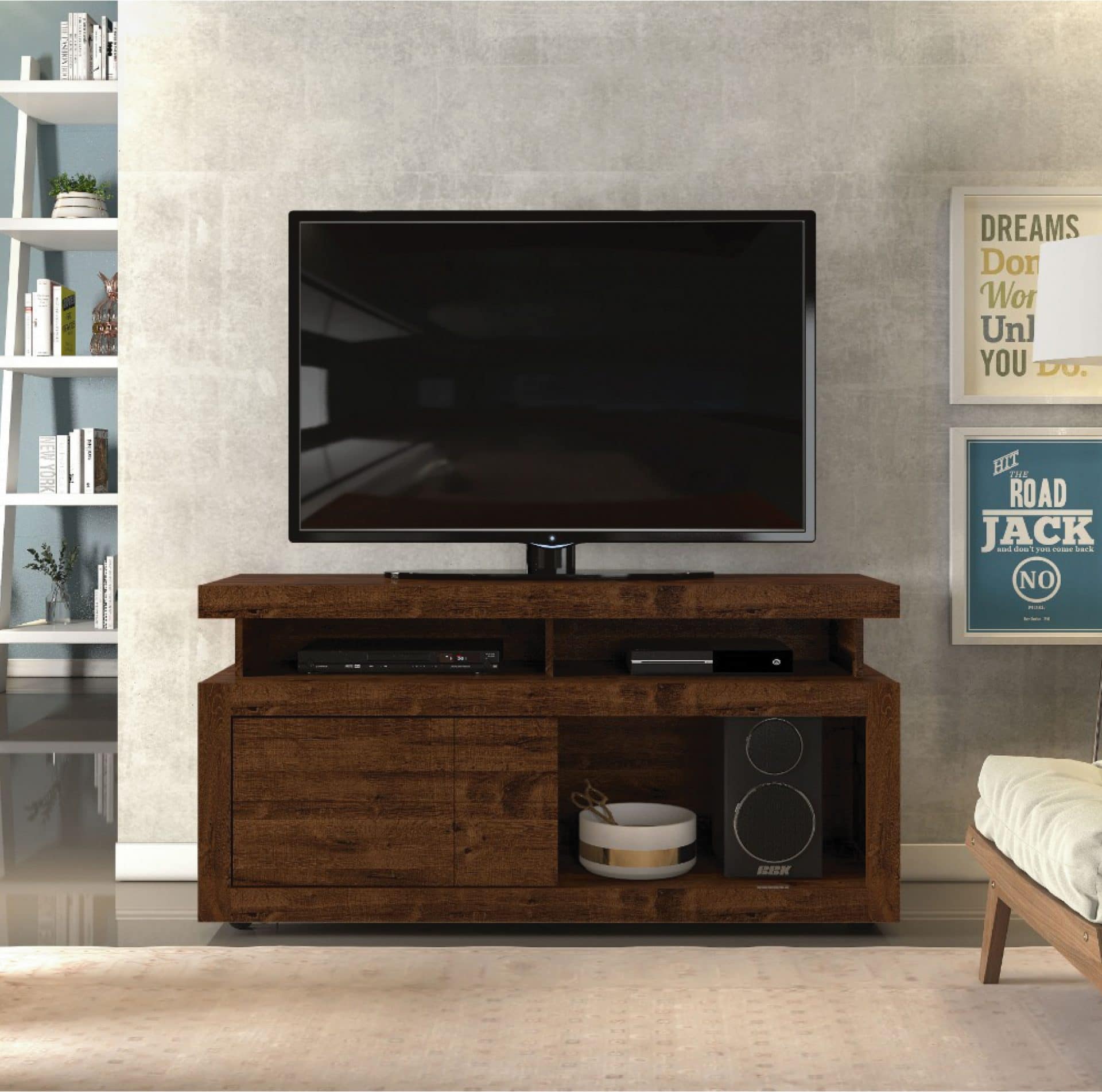 Rack Tv Modular Living Hasta Led 55 Verano - Muebles Express