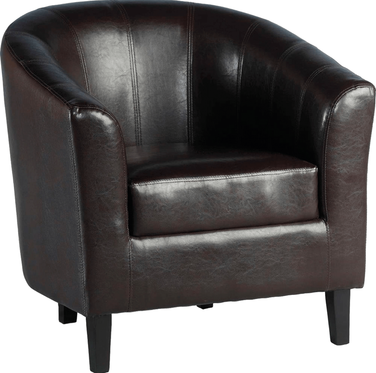 Butaca Sillon Sofa Poltrona Living Comedor Marron Bahia - Muebles Express